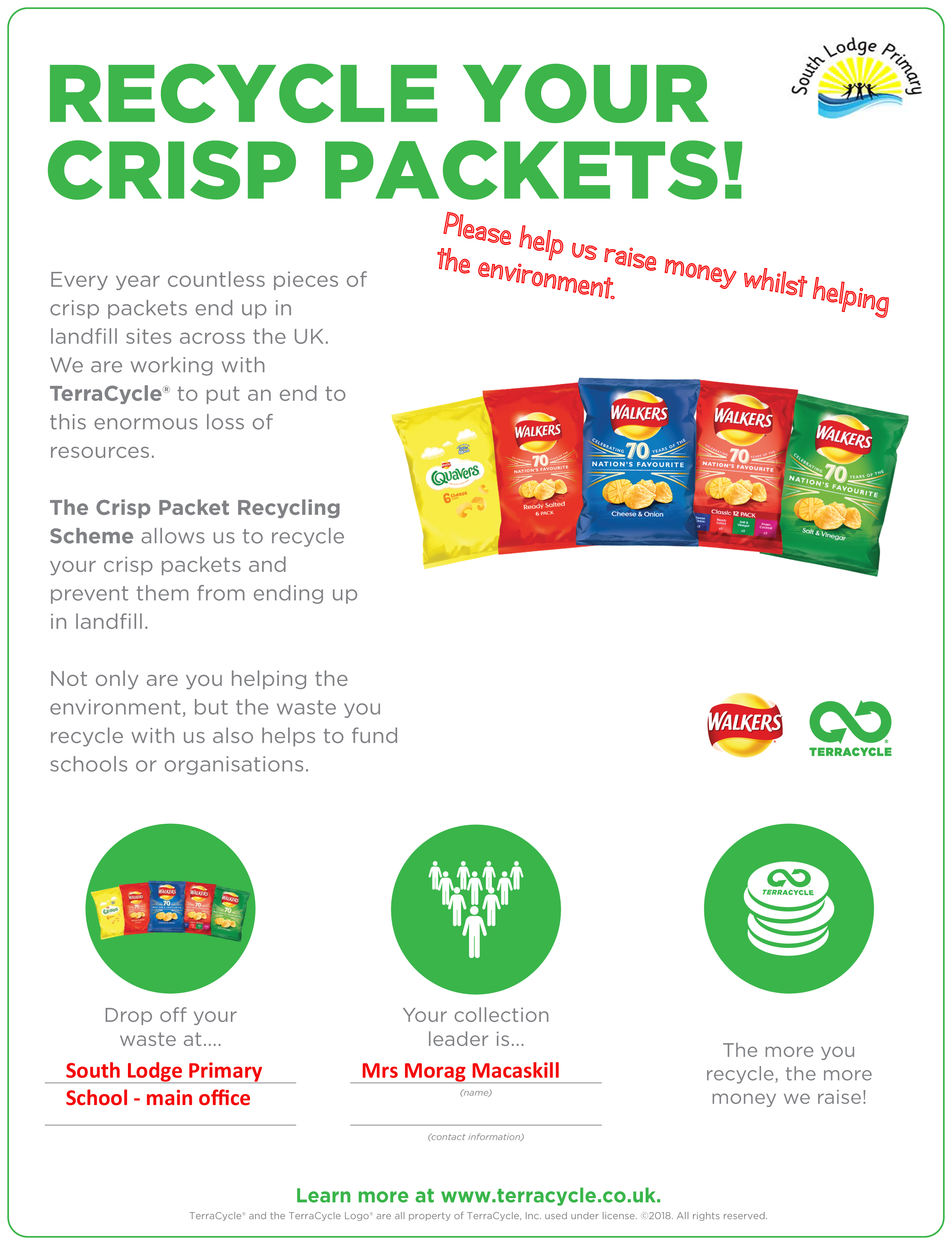 Walkers Crisp Bag Recycling – South Lodge Primary